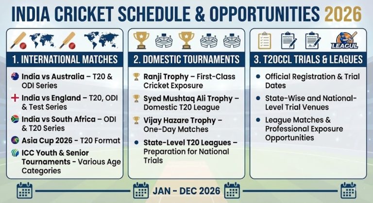 🏏 India Cricket Schedule & Dates 2026 – Ultimate Guide for T20CCL ...